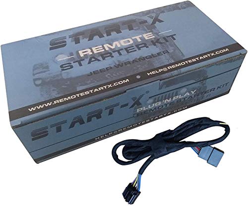 Start-X Remote Starter Kit for Jeep Wrangler Key Start 2007-2018 || Plug & Play || 3X Lock to R.S. || 10 Minute Install || Compatible with 2007 2008 2009 2010 2011 2012 2013 2014 2015 2016 2017 2018