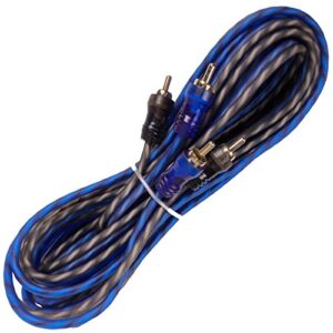 Gravity Complete 2600W 4 Gauge Amp Kit Amplifier Install Flexible Wiring Complete 4 Ga Installation Cables for Installer and DIY Hobbyist - Blue