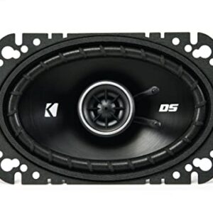 KICKER DSC460 4x6-Inch (100x160mm) Coaxial Speakers, 4-Ohm (Pair)