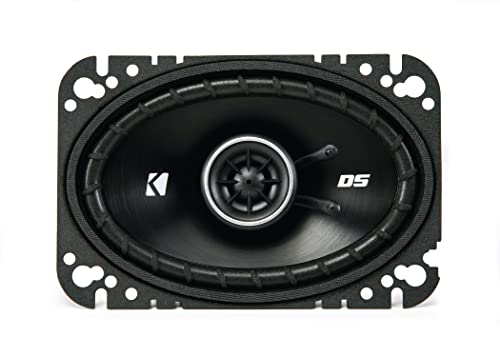 KICKER DSC460 4x6-Inch (100x160mm) Coaxial Speakers, 4-Ohm (Pair)