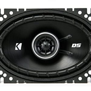 KICKER DSC460 4x6-Inch (100x160mm) Coaxial Speakers, 4-Ohm (Pair)