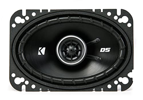 KICKER DSC460 4x6-Inch (100x160mm) Coaxial Speakers, 4-Ohm (Pair)