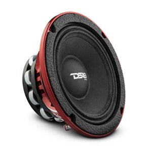 ds18 pro-neo6r – 6.5″ neodymium midrange loudspeaker, red aluminum basket, 600 watts max, 4-ohms, neodymium rings magnet – the best neodymium full range loudspeaker for your car (1 speaker)