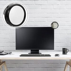 Baluue Computer Screen Rearview Mirror Office Computer Rearview Mirror Cabinet Desk Rear- View Blind Spot Mirror Round Indoor Security Mirror for Office Personal Magnetic Mirror