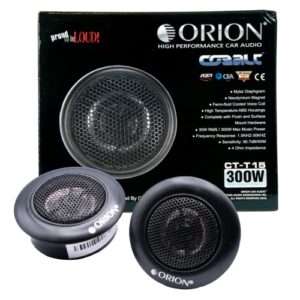 orion cobalt series ct-t15 tweeters 300 watts max power car audio tweeters set of 2 tweeters (pairs)