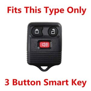 Rpkey Silicone Keyless Entry Remote Control Key Fob Cover Case protector Replacement Fit For Ford Lincoln Mercury Mazda CWTWB1U331 GQ43VT11T CWTWB1U345 8L3Z15K601B 8L-3Z-15K-601B(Violet)