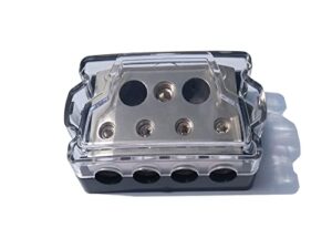 kct 4 way car aduio distribution block 1x2ga input and 4x4ga output