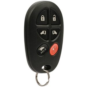 key fob keyless entry remote fits 2004-2016 toyota sienna (gq43vt20t 6-btn)