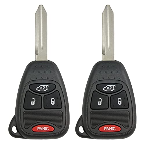 Keyless2Go Replacement for Keyless Entry Remote Car Key Vehicles That Use 4 Button OHT692427AA - 2 Pack