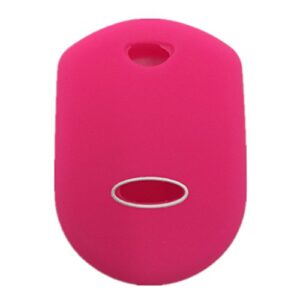 Ezzy Auto Rose 4 Buttons Silicone Rubber Key Fob Case Key Cover Key Jacket Skin Protector fit for Escape Explorer