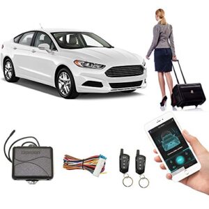 old car upgrade keyless entry close windows open trunk automatically, 3 ways lock/unlock the car- shaking phone/app control/phone sensor