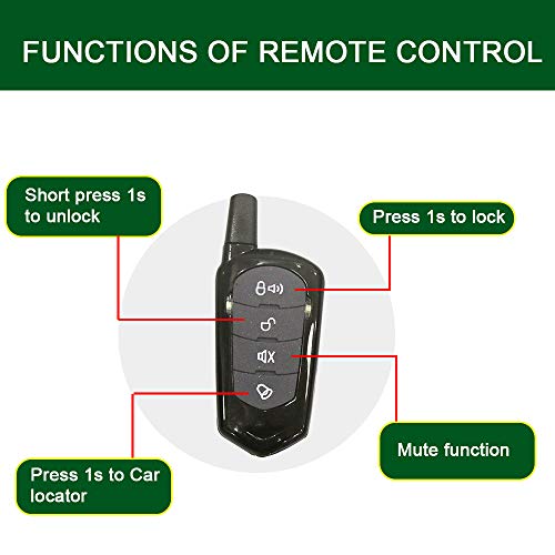 Old Car Upgrade Keyless Entry Close Windows Open Trunk Automatically, 3 Ways Lock/Unlock The Car- Shaking Phone/App Control/Phone Sensor