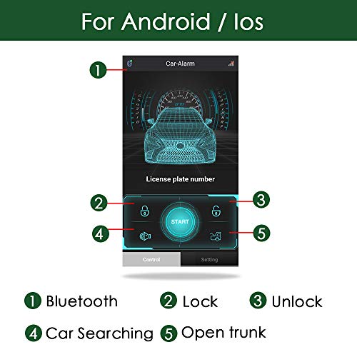 Old Car Upgrade Keyless Entry Close Windows Open Trunk Automatically, 3 Ways Lock/Unlock The Car- Shaking Phone/App Control/Phone Sensor