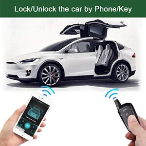 Old Car Upgrade Keyless Entry Close Windows Open Trunk Automatically, 3 Ways Lock/Unlock The Car- Shaking Phone/App Control/Phone Sensor