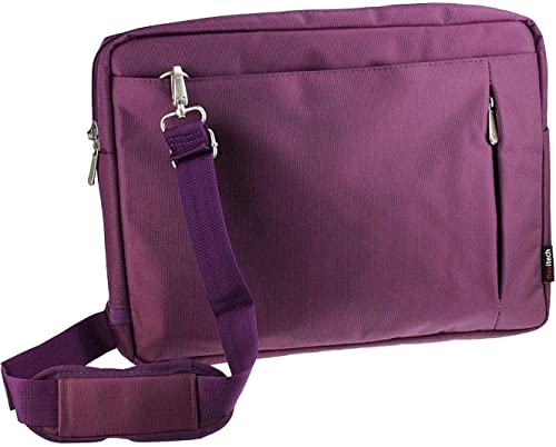 Navitech Purple Sleek Water Resistant Travel Bag - Compatible with OROW 10.1" Portable DVD Player