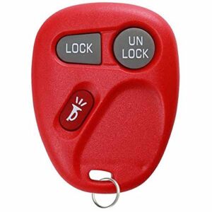 for 2001-2004 cadillac chevy gmc keyless entry remote key fob red 3btn 15042968 koblear1xt