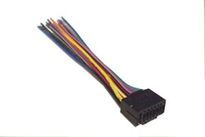 mobilistics wire harness fits jvc car stereo 16 pin wire connector kd-btp50 kd-hdr52 kd-r330 kd-s28 kd-sr40 kd-x210 j16c