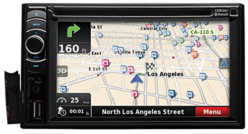 BOSS Audio Systems BV9386NV Car GPS Navigation - Double Din, Bluetooth Audio and Hands-Free Calling, 6.2 Inch Touchscreen LCD, MP3, CD, DVD Player, USB, SD, AUX-A/V Inputs, AM/FM Radio Receiver