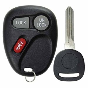 keylessoption keyless entry remote car key fob and key replacement for 15732803