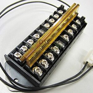 8 Way Terminal Block Bus Bar, Splits 1 Input to 8 Out (18AWG Power Lead and with Cover)