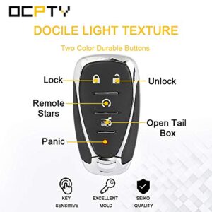 OCPTY 1 PCS Uncut Keyless Entry Remote Control Key Fob Transmitter Replacement for 17 18 19 for Chevrolet Sonic Cruze FCC ID:HYQ4AA IC:1551A-4AA P/N:13508768 5 Buttons