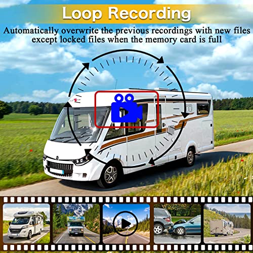 LeeKooLuu RV Backup Camera Wireless HD 1080P 7 Inch DVR Touch Key Monitor 2 Rear View Cameras Adapter for Furrion Pre-Wired RVs Trailers Campers Trucks IP 69 Waterproof Night Vision LK9