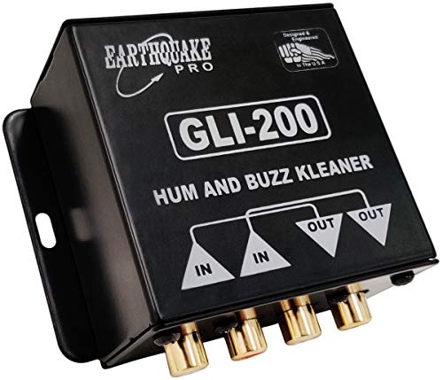 Earthquake Sound GLI-200 Hum and Buzz Kleaner 600 Ohm RCA in/Out Ground Loop Isolator