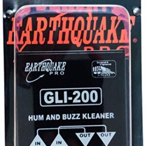 Earthquake Sound GLI-200 Hum and Buzz Kleaner 600 Ohm RCA in/Out Ground Loop Isolator