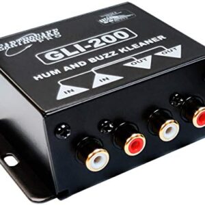 Earthquake Sound GLI-200 Hum and Buzz Kleaner 600 Ohm RCA in/Out Ground Loop Isolator