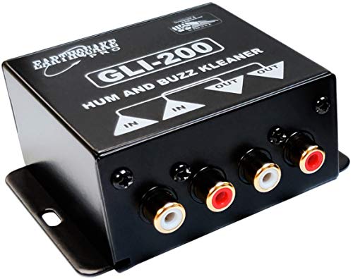 Earthquake Sound GLI-200 Hum and Buzz Kleaner 600 Ohm RCA in/Out Ground Loop Isolator