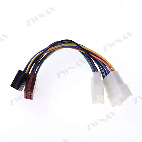 ZWNAV ISO Car Radio Wire Cable Wiring Harness Stereo Adapter Connector Adaptor Plug Power Fit for Toyota 1984+, Lexus 1991+, Daihatsu 1985+ (Select Models)