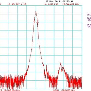 Taidacent Quartz Crystal RF Bandpass Filter Narrowband Filter 10.7MHz ±7KHz 10.7M Filter for Special Instruments