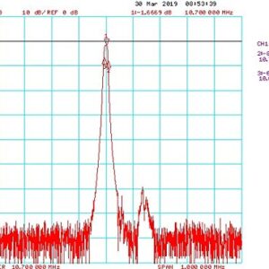 Taidacent Quartz Crystal RF Bandpass Filter Narrowband Filter 10.7MHz ±7KHz 10.7M Filter for Special Instruments