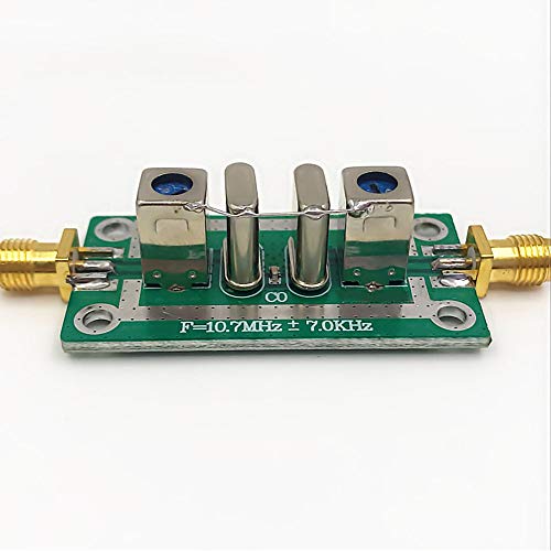 Taidacent Quartz Crystal RF Bandpass Filter Narrowband Filter 10.7MHz ±7KHz 10.7M Filter for Special Instruments