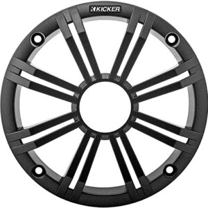 kicker 45bkmg6c 6-1/2″ marine speaker grille for 6-1/2″ km series speakers charcoal