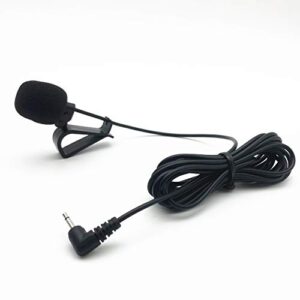 Car Microphone Stereo 3.5mm Jack Assembly Mic Car Radio Microphone Compatible with Kenwood Boss Corehan Power Acoustik JVC Sony Jensen Alpine Car Vehicle Head Unit Bluetooth Enabled Audio GPS DVD