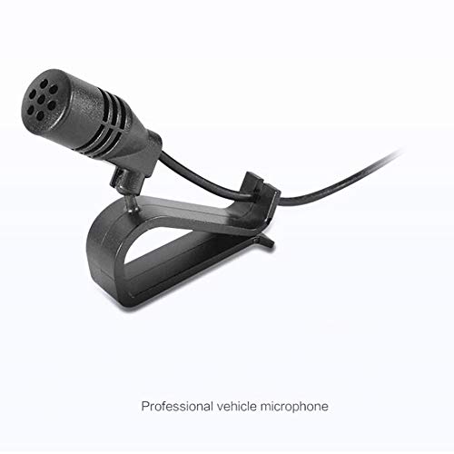 Car Microphone Stereo 3.5mm Jack Assembly Mic Car Radio Microphone Compatible with Kenwood Boss Corehan Power Acoustik JVC Sony Jensen Alpine Car Vehicle Head Unit Bluetooth Enabled Audio GPS DVD