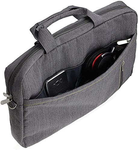 Navitech Grey Sleek Water Resistant Travel Bag - Compatible with DBPOWER 10.5" Portable DVD Player