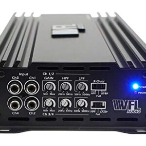 American Bass VFLHYBRID2504 Vfl Hybrid Amplifier 1000 Watts 4 Channel