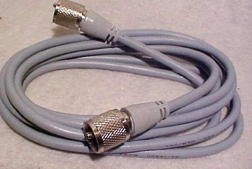 Redman Cb Made 3 ft RG8X COAX Gray Jumper CABLE CB / Ham Radio w/ PL259 Connectors