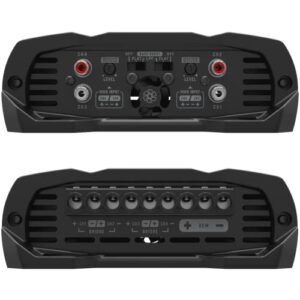 Stetsom IR 800.4 Compact 2 Ohms Digital Multi Channel Amplifier 800 Watts RMS 4 Channels 2Ω Stable Full Range HD Sound Quality Car Stereo MD Crossover HPF LPF Bass Boost Front Rear Bridge Speakers