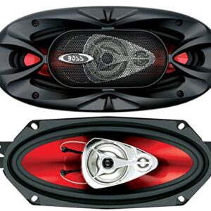 BOSS Audio Systems CH4330 Car Speakers - 400 Watts of Power Per Pair and 200 Watts Each, 4 x 10 Inch, Full Range, 3 Way, Sold in Pairs, Easy Mounting