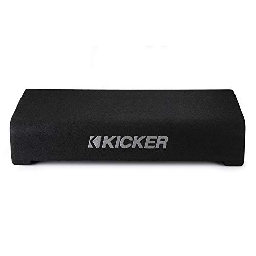 KICKER TRTP 10-inch (25cm) Thin Down Firing Subwoofer and Passive Radiator Enclosure, 2-Ohm, RoHS Compliant