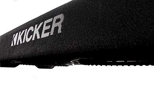 KICKER TRTP 10-inch (25cm) Thin Down Firing Subwoofer and Passive Radiator Enclosure, 2-Ohm, RoHS Compliant