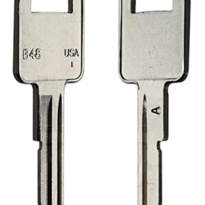 JMA Uncut Key Blank Compatible with GM - B48 - GM-6E (10 Pack)