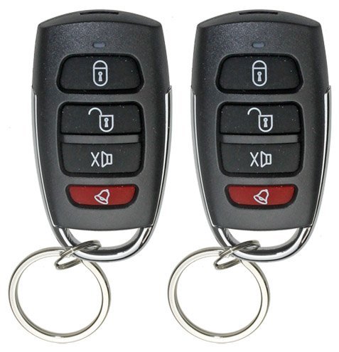 InstallGear Car Alarm Security & Keyless Entry System, Trunk Pop with Two 4-Button Remotes | Door Lock/Unlock, Key Fob. and Alarm | Keyless Entry System Kit for Car/Auto