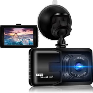 Supad Dash Cam,Dash Camera for Car,3 Inch LCD Screen,720P Full HD Car Dashboard Recorder,120° Wide Angle Dashcam,Night Vision,WDR, Motion Detection, Parking Mode