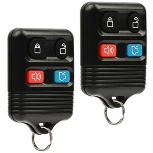 car key fob keyless entry remote fits ford, lincoln, mercury, mazda (cwtwb1u331 gq43vt11t cwtwb1u345 4-btn, set of 2)