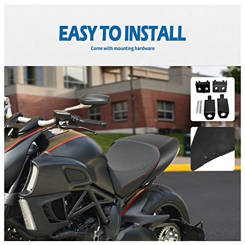 UltraSupplier for Ducati Diavel 2011 2012 2013 2014 2015 2016 2017 2018 Motorcycle Rear Passenger Pillion Hard Seat Cowl Cover Section Fairing