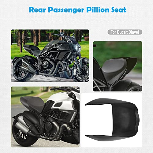 UltraSupplier for Ducati Diavel 2011 2012 2013 2014 2015 2016 2017 2018 Motorcycle Rear Passenger Pillion Hard Seat Cowl Cover Section Fairing